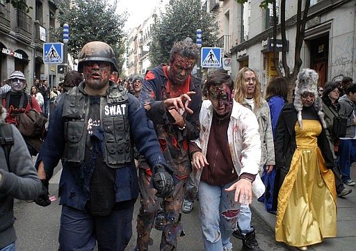 Zombie Pride Parade takes on the streets of Madrid, Spain - Democratic ...